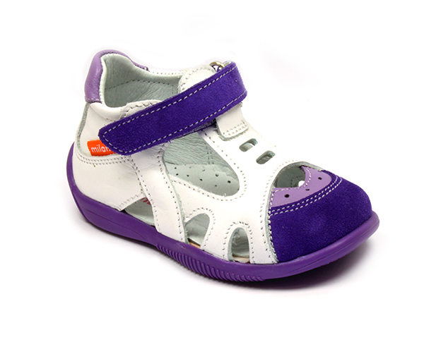 princess sandal white-purple