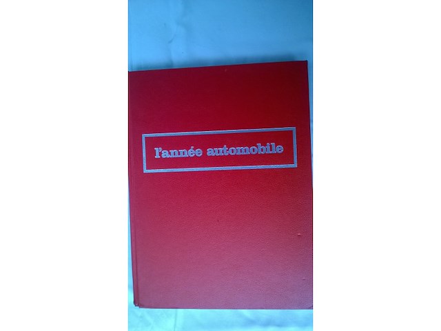 Knjiga: L Année Automobile  no.35 1987-88 (Automobili