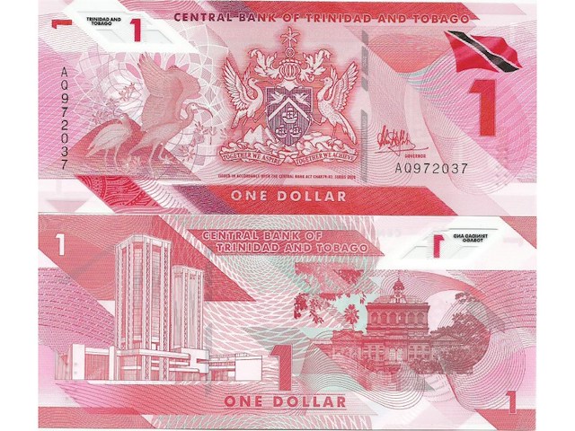 Trinidad and Tobago 1 dollar 2020. UNC Polimer