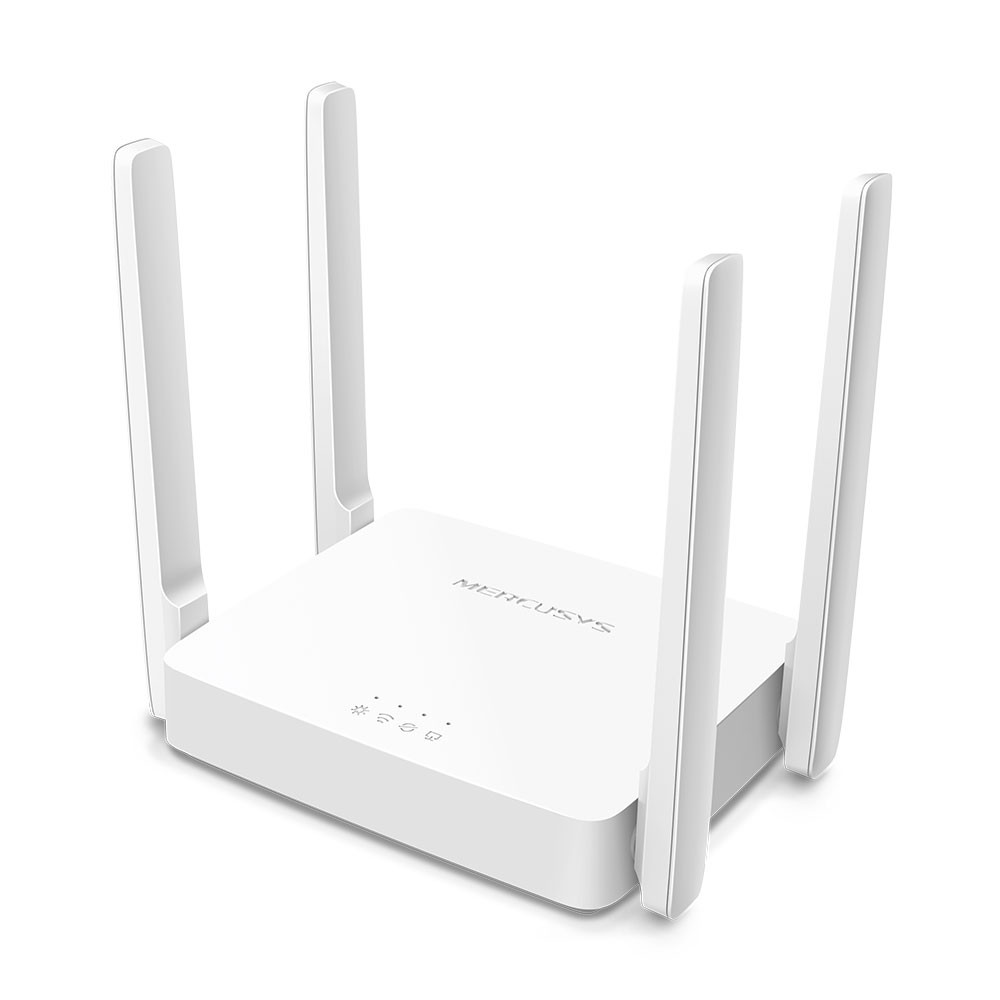 Mercusys AC10 AC1200Mb/s dual band WiFi ruter 2.4 & 5GHz – Ethernet 10/100Mb/s 2 LAN + 1 WAN, Router / AP / Range Extender mode, WPS dugme, roditeljska kontrola, 4 MU-MIMO antene, beamforming, ISP...