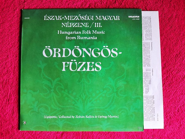 Zoltán Kallós &;;;; György Martin ‎– Hungarian Folk Music F