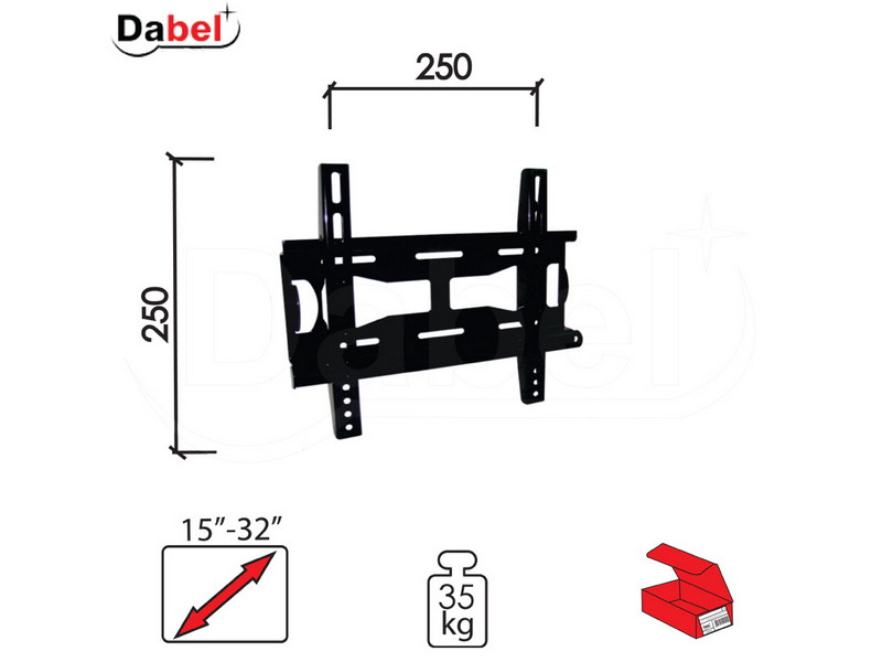 NOSAČ-TV N101 CRNI 15-32" 250X250