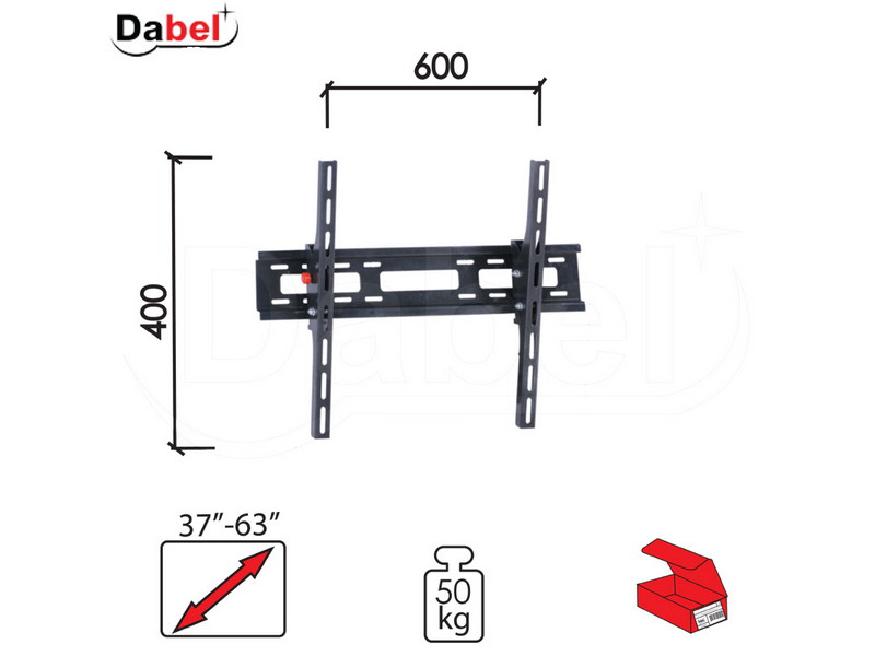 NOSAČ-TV N102 CRNI 37-63" 600X400