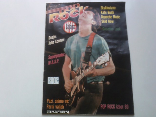 Časopis POP-ROCK broj 137, decembar 1989