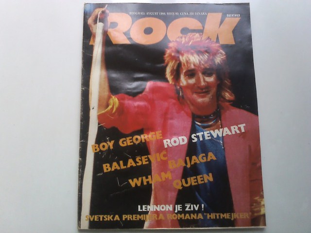 Časopis ROCK broj 90, avgust 1986