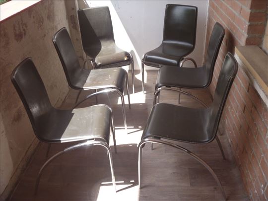 6 konstrukcijski odličnih metal-drvo stolica