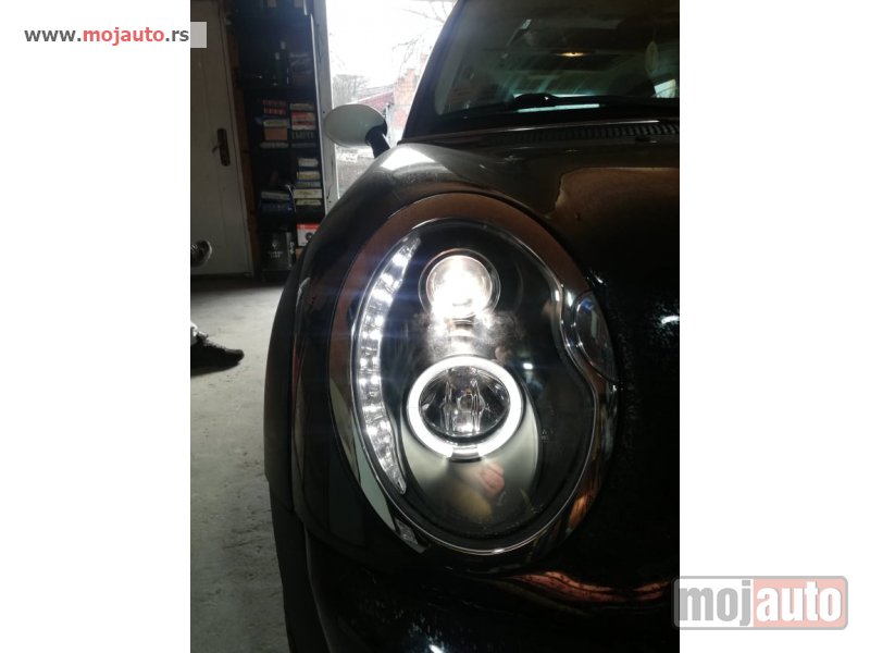 Devil Eye farovi MINI COOPER Hrom,black 01-08 + MOTOR