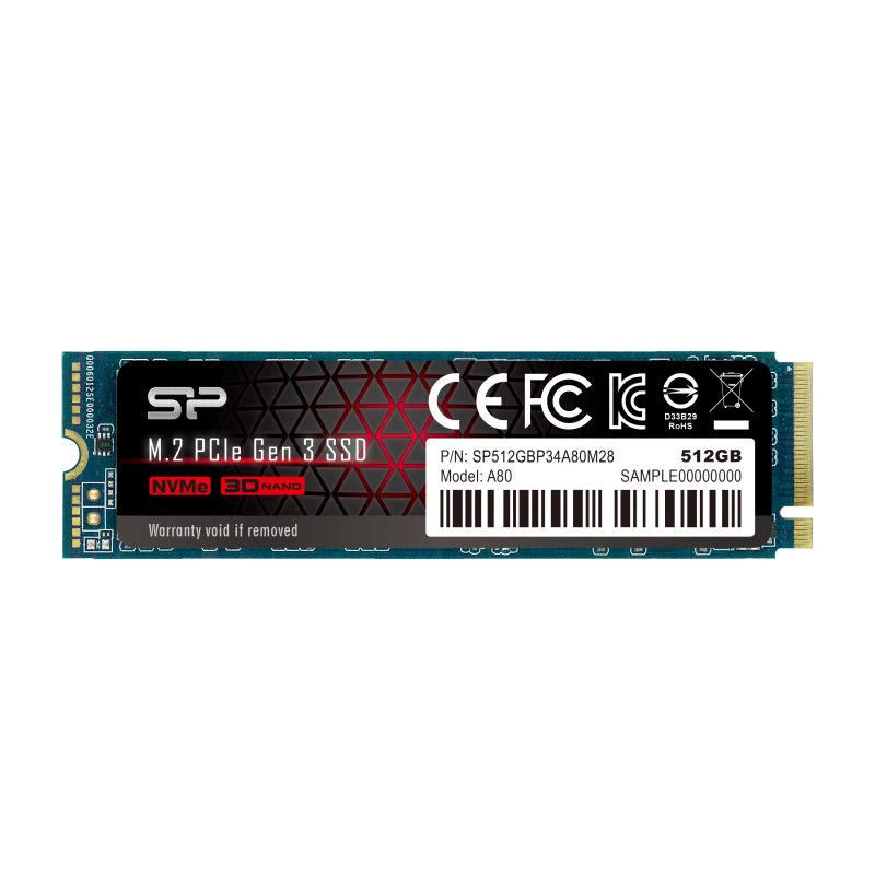 Silicon Power 512GB M.2 P34A80 (SP512GBP34A80M28) SSD disk PCIe 3.0