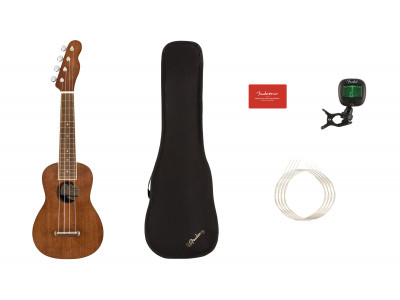 Fender Seaside Soprano Ukulele Pack WN NAT