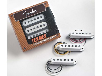 Fender PRIBOR Tex-Mex(TM) Stratocaster Pickups. White. Set of 3