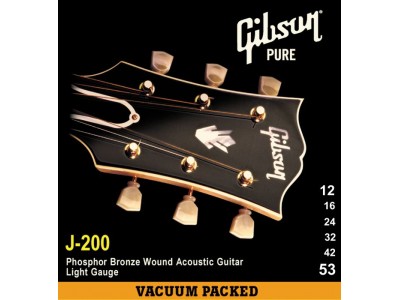 Gibson PRIBOR J200 Phos Bronze Acous .012-.053 Bronze