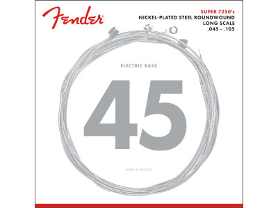 Fender PRIBOR 8250 Bass Strings, Nickel Plated Steel Taperwound, Long Scale, 8250M .045-.110 Gauges