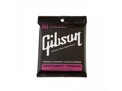 Gibson PRIBOR Masterbuilt Premium 8020 Brass .010-.047 Acou
