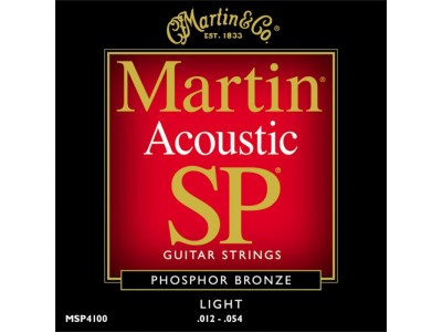 Martin MSP4100 Phosphor Bronze Light Acoustic Guitar Strings