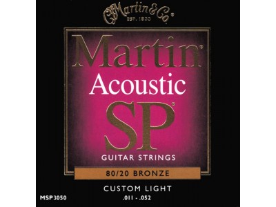 Martin MSP3050 SP 80/20 Bronze Custom Light Acoustic Guitar Strings