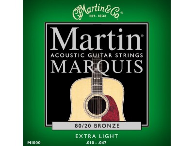 Martin M 1000 Marquis 80/20 Bronze Extra Light Acoustic Guitar Strings