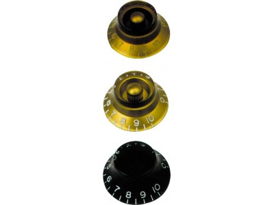 Gibson PRIBOR Top Hat Knobs - Gold 4/Pkg Natural