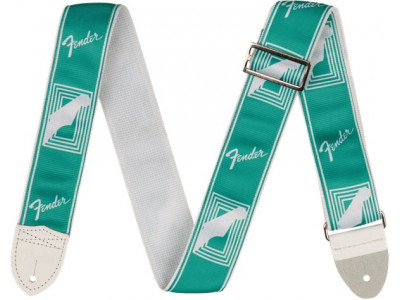 Fender PRIBOR 2" Monogrammed Strap, Sea Foam Green