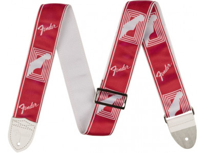 Fender PRIBOR 2" Monogrammed Strap, Candy Apple Red