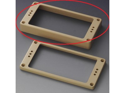 Schaller Pickup Frames (one hole) Plastic. straight Cream High 1/2 inch