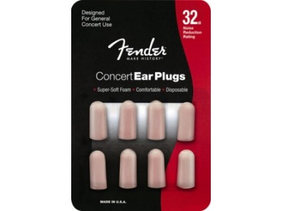 Fender PRIBOR Concert Series Foam Ear Plugs (4 pair)