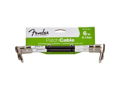 Fender PRIBOR Performance Series Cable (Two-Pack). 6". Black