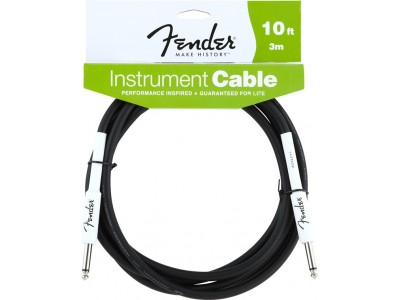 Fender PRIBOR Performance Series Instrument Cable. 10'. Black