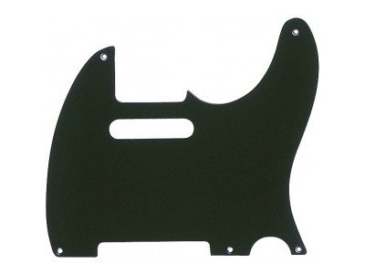 Fender PRIBOR Pickguard. '52 Tele. 5 Hole Vintage Style Mount. Black (Bakelite) *