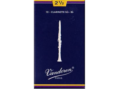 Vandoren Traditional Bb Clarinet Reedsn 2.5 CR1025