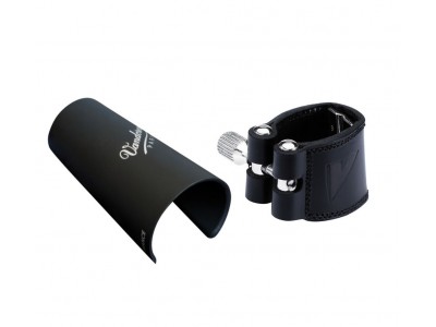 Vandoren Bb clar leather ligature + plastic cap LC21P