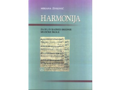 Literatura Mirjana Živković - Harmonija za III i IV razred