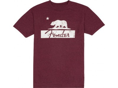 Fender Burgundy Bear Unisex T-Shirt, XXL