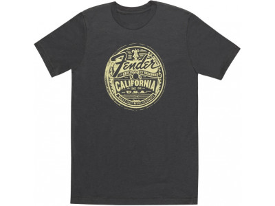 Fender Cali Medallion Men's Tee, Gray, L