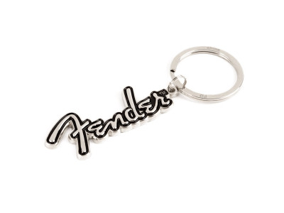 Fender Fender™ Logo Key Chain Silver/Black