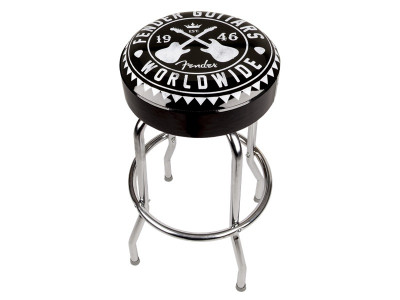 Fender Worldwide Barstool, Black, 30"