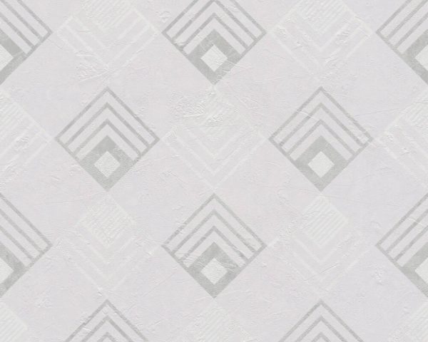 A.S. Création Wallpaper «Graphics, Cream, Grey, Metallic» 376824