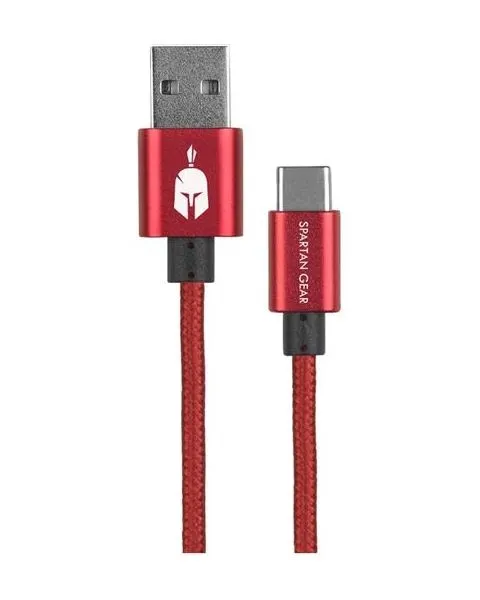Spartan Gear Double Sided Charging Cable - Type C - Red