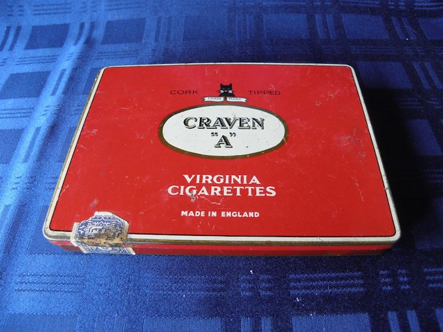 Craven `A` , stara limena kutija