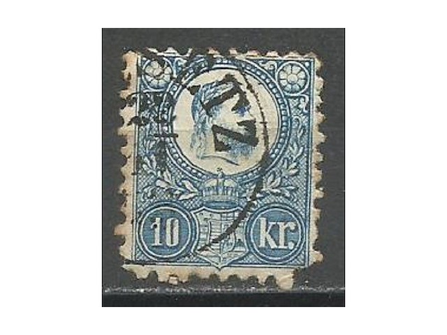 Mađarska,Kralj Franc Jozef 10 kr 1871.,žigosano