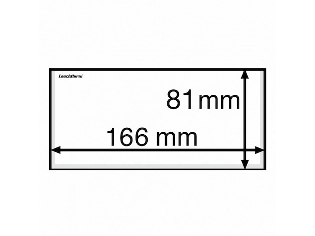 Zaštitne folije za novčanice BASIC 158 x 75mm