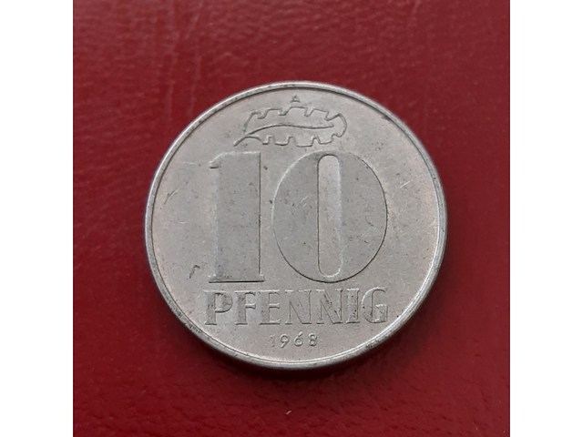 DDR 10 PFENNIG 1968 A