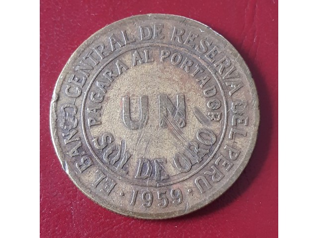 Peru UN SOL DE ORO 1959