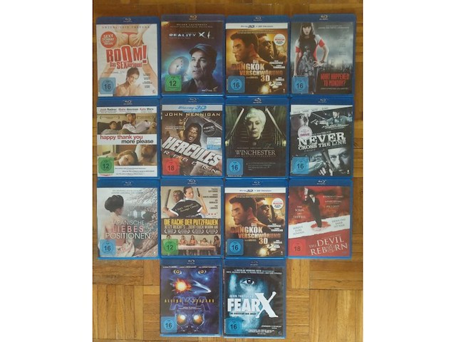 Blu-Ray LOT 14 kom