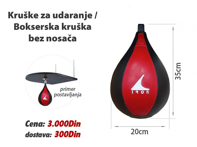 Kruške za udaranje / Bokserska kruška bez nosača