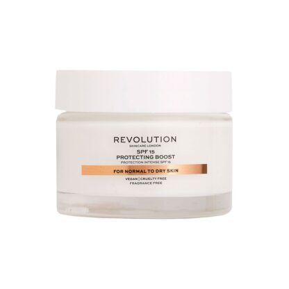 Dnevna krema SPF15 za normalnu i suvu kožu lica REVOLUTION SKINCARE Protecting Boost 50ml