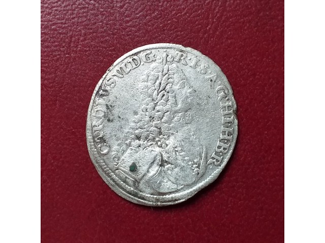 Karl VI - 6 KREUZER 1715 - srebro
