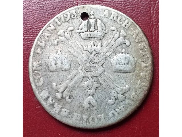 Kronenthaler 1793 - Franz II - srebro