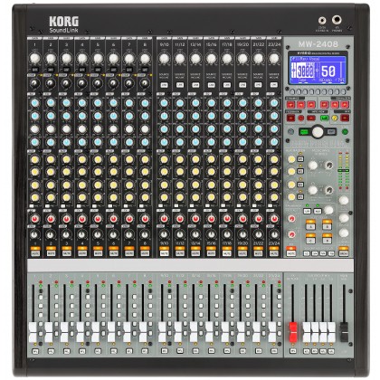 Music box
KORG MW-2408 Hybrid Analog/Digital Mixer