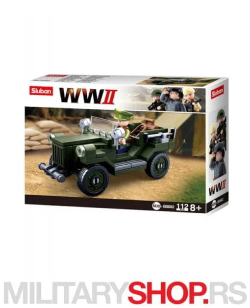 Sluban – B0682 WWII Truck set kockica