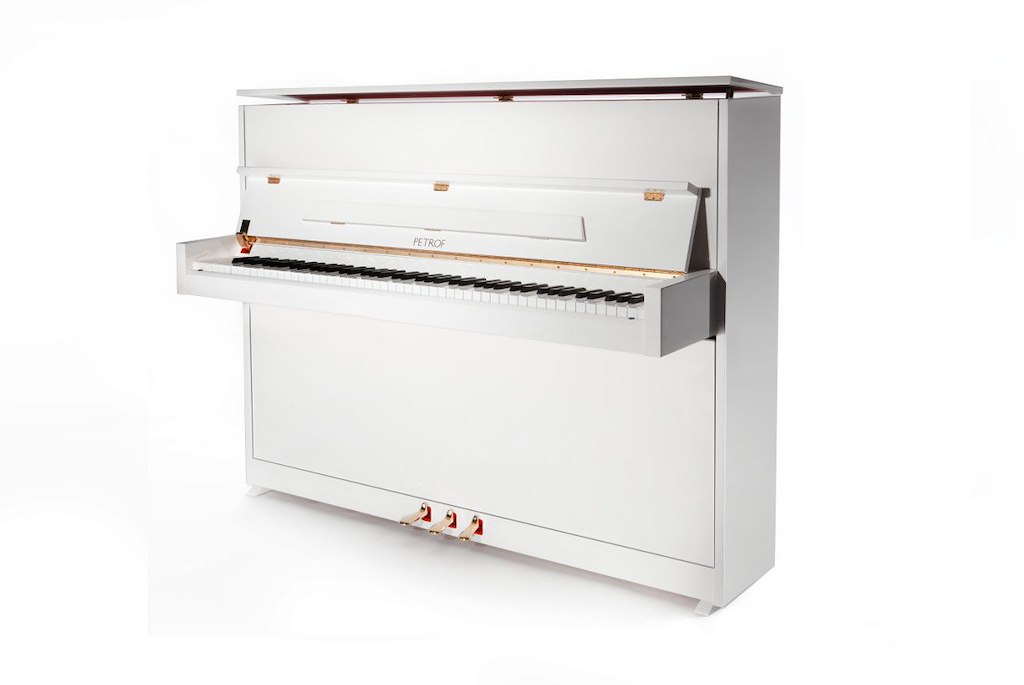 Petrof 118 S1 beli piano